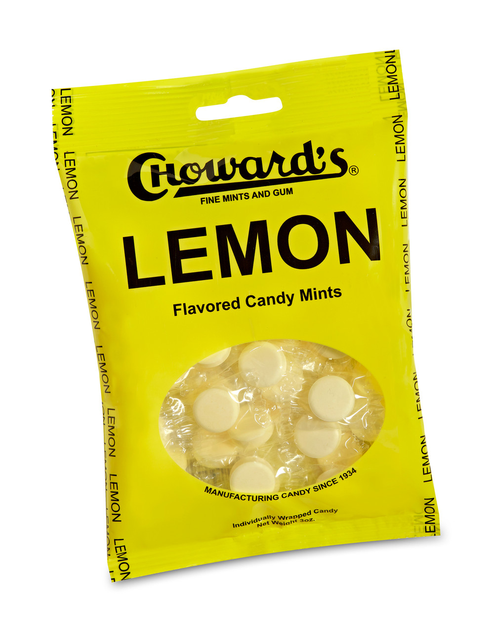 Choward's Lemon Mint individually wrapped 3oz. package | chowardcompany.com